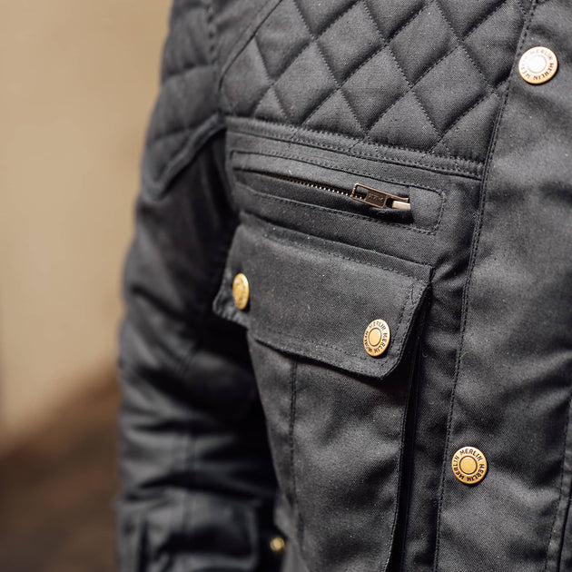 MERLIN EDALE II COTEC D3O JACKET - BLACK – Strath Moto