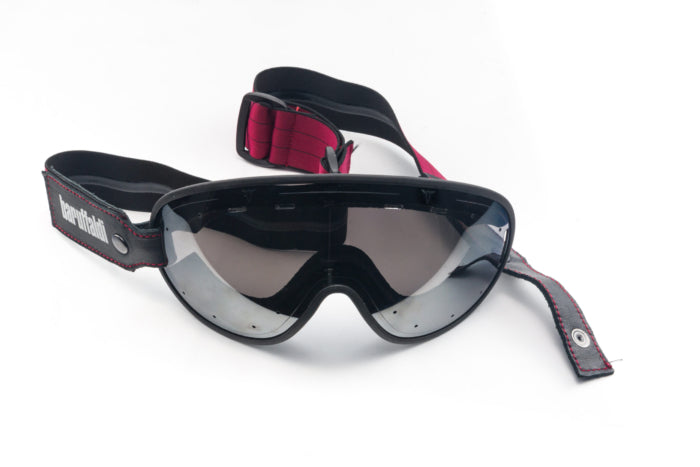 BARUFFALDI ETRURIA CAFE RACER GOGGLES - SMOKY MIRROR W/ RED BAND ...