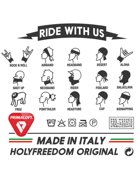 HOLY FREEDOM PRIMALOFT TUBE SCARF - FARROW – Strath Moto