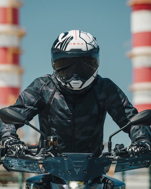 NEXX X.WST3 HELMET - B-SIDE - WHITE / BLACK – Strath Moto