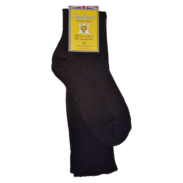 GOLDTOP 80% WOOL SEABOOT SOCKS - BLACK – Strath Moto