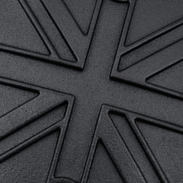 MOTONE CLUTCH (LHS) COVER/BADGE - UNION JACK - BLACK – Strath Moto